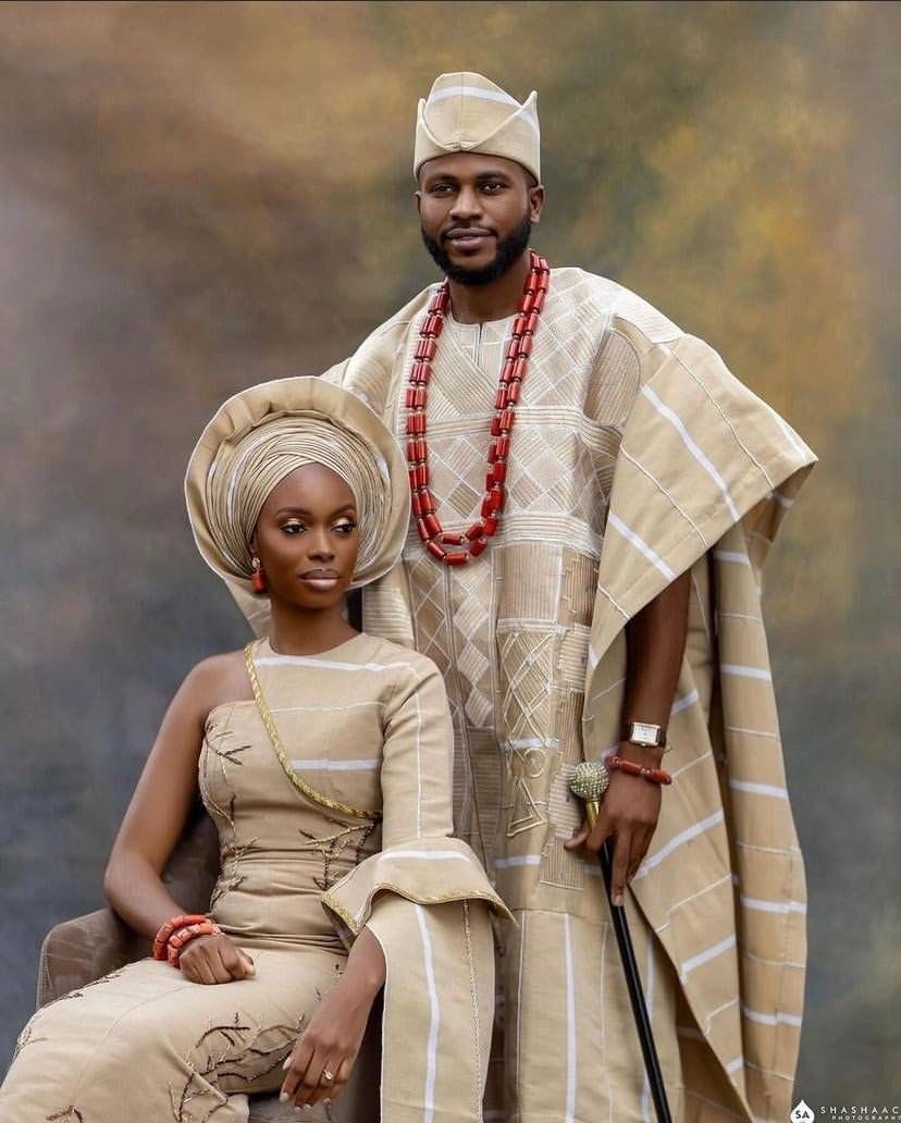 Love in Color: Vibrant Yoruba Wedding Outfit Inspirations for Couples!